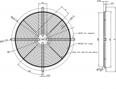Stock Flat Combination Fan Guard & Motor Mount - Goldstone HVACR Inc