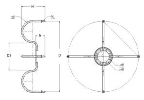4 Leg Motor Mount | Goldstone HVACR Inc - Fan Guards